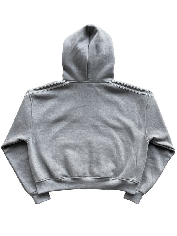 'Illusive Guardian' Cropped Zip Up - Gray – Illusive Studios